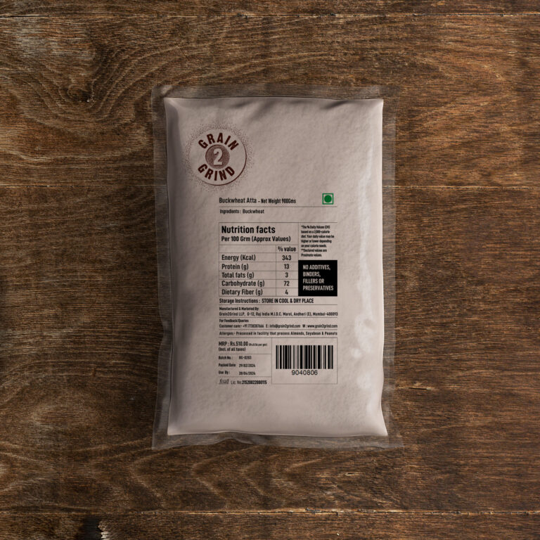 Buckwheat (Kuttu) Atta - GRAIN2GRIND - GRAIN2GRIND LLP